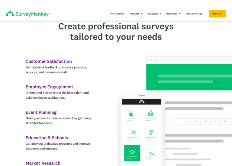 SurveyMonkey Screenshot - Tools & Tips